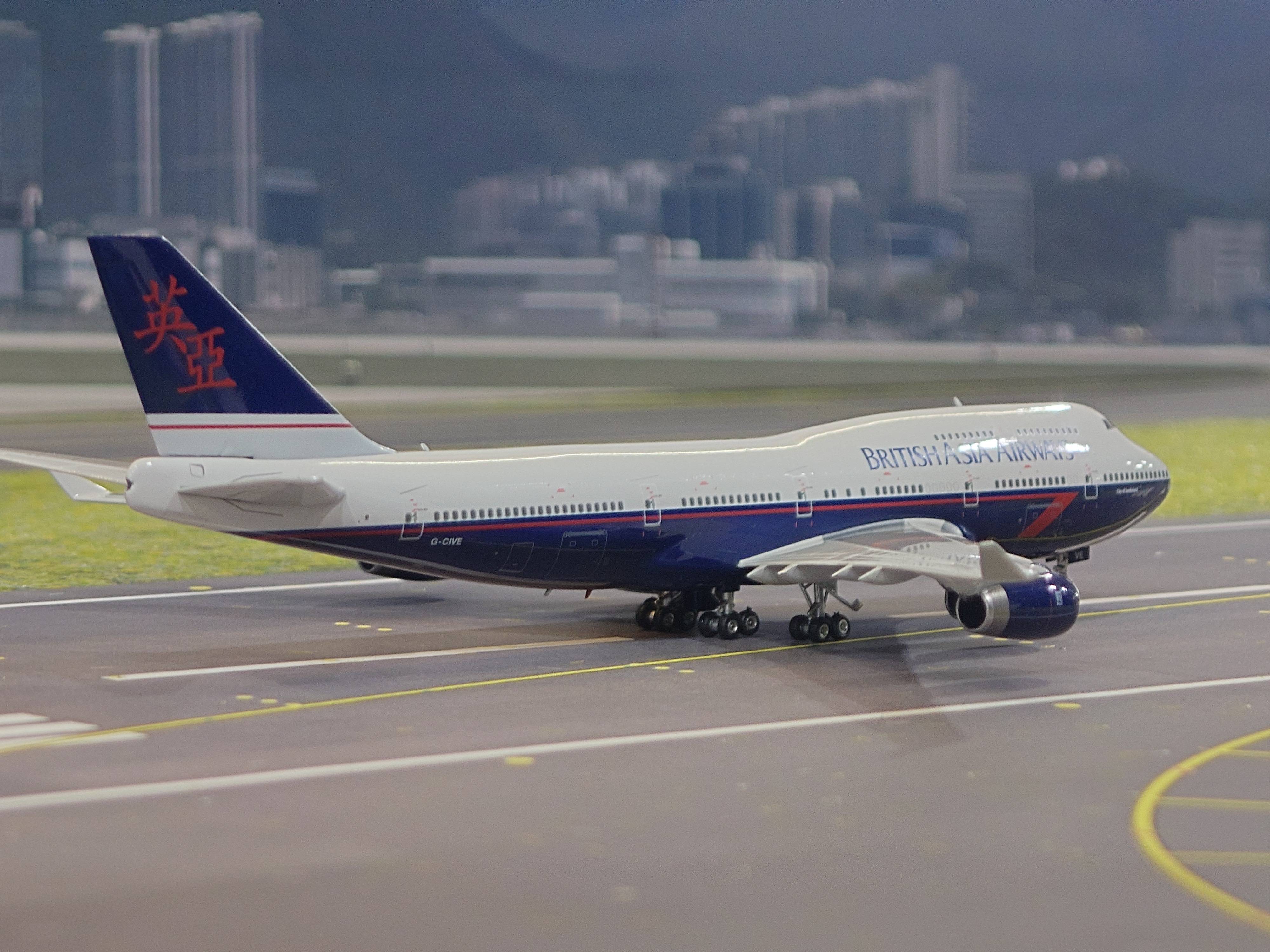 Phoenix Models 1:400 British Asia Airways Boeing 747-400 PH04360 | MADb