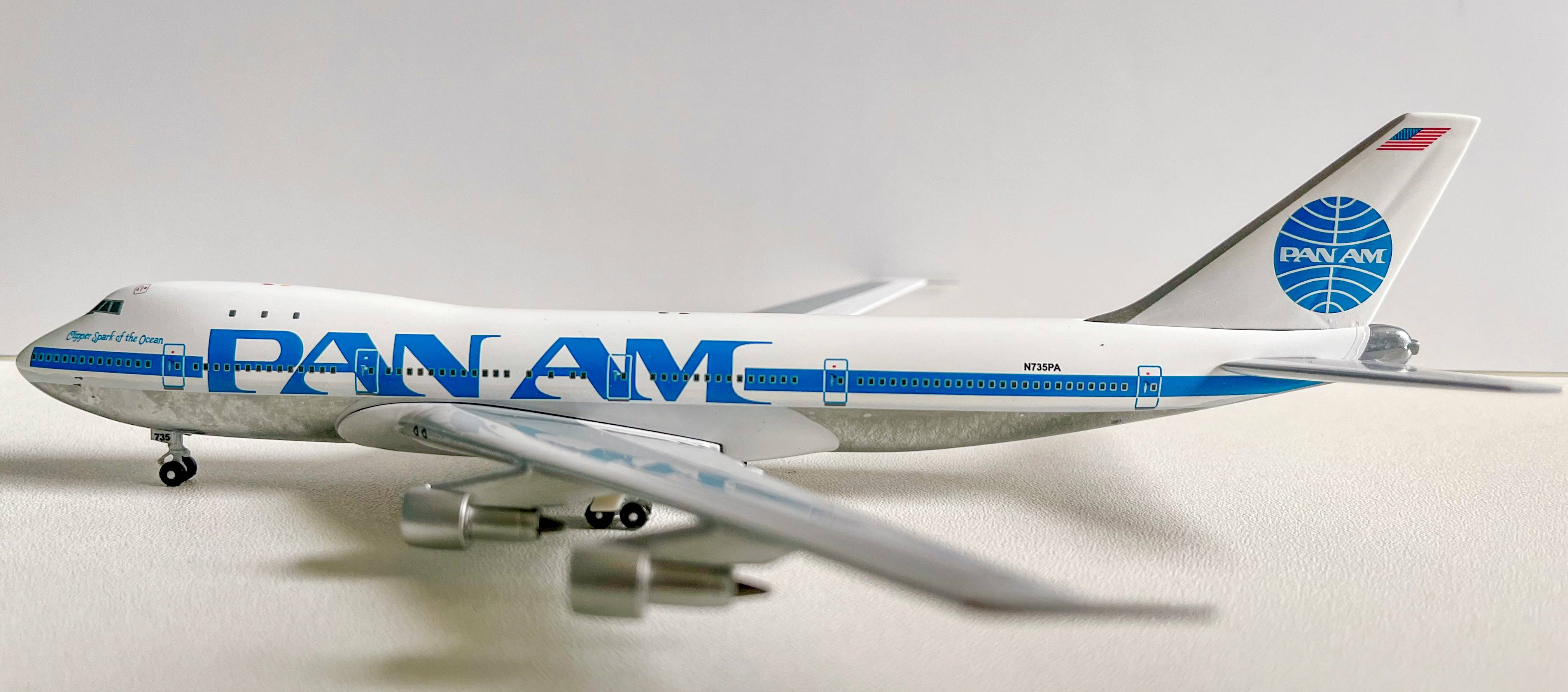 Pan Am Model Company 1:400 Pan American World Airways Boeing 747-100 ...