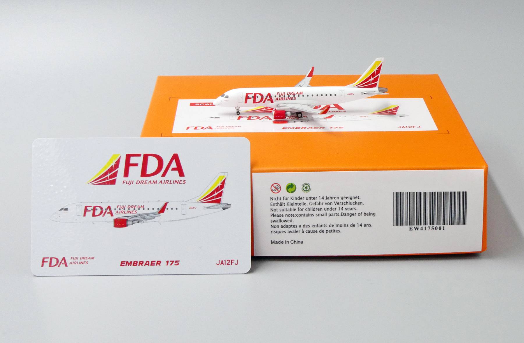 JC Wings 1:400 Fuji Dream Airlines Embraer E175 w/ Long Wing EW4175001 ...