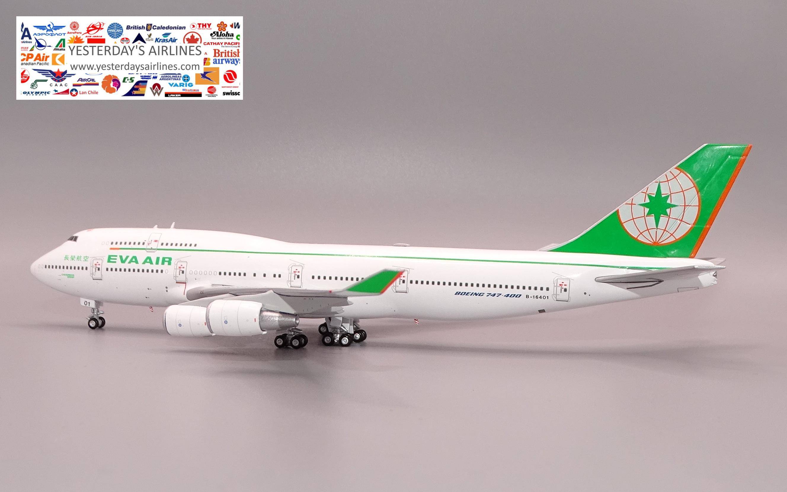 GeminiStar 1:400 EVA Air Boeing 747-400 74402 | MADb